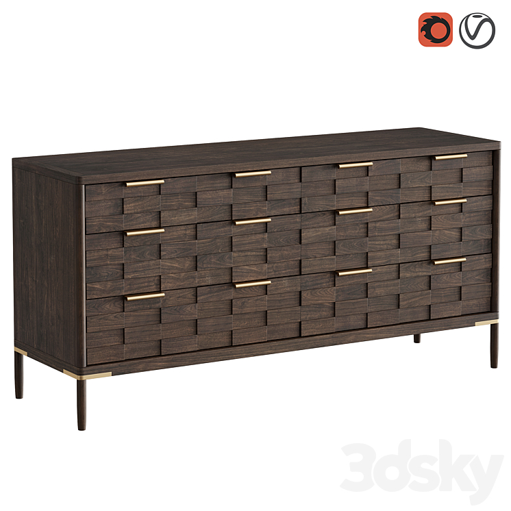 Chest of drawers Textures - Sideboard & Chest of drawer - 3D model