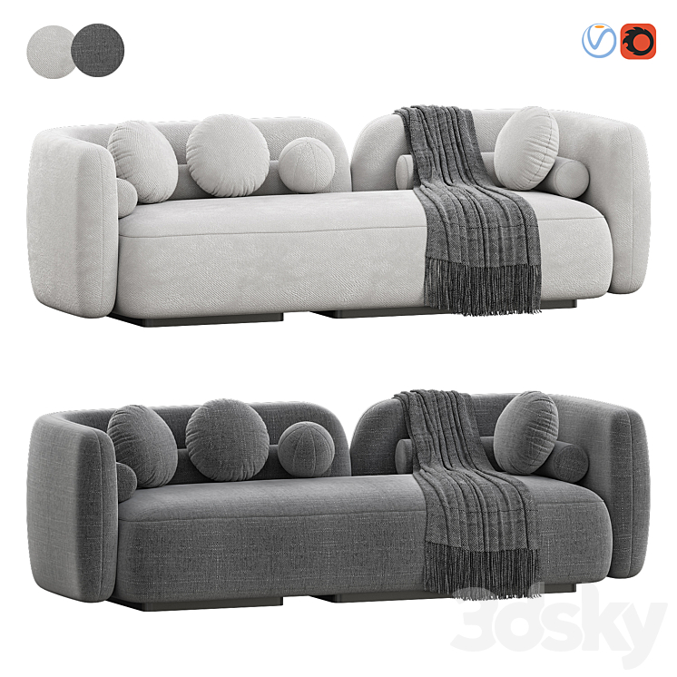 Cuddle Sofa by Hipicon - Sofa - 3D model