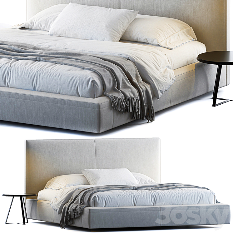 Richard bed by B&B Italia - Bed - 3D model