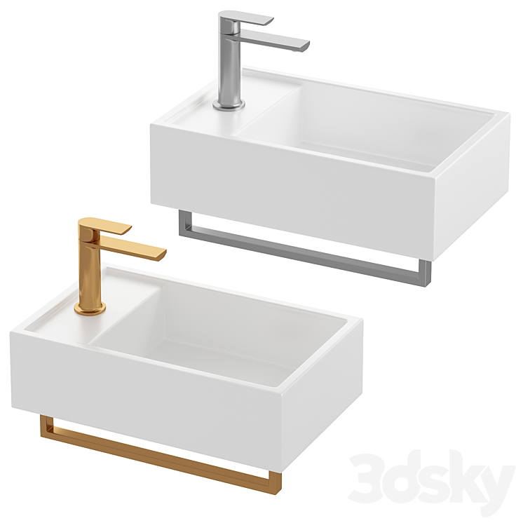 Caroma Urbane II Hand Wall Basin - Wash basin - 3D model