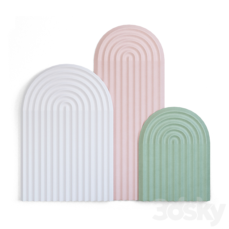 Abstract Wall Decor 001 - Other decorative objects - 3D model