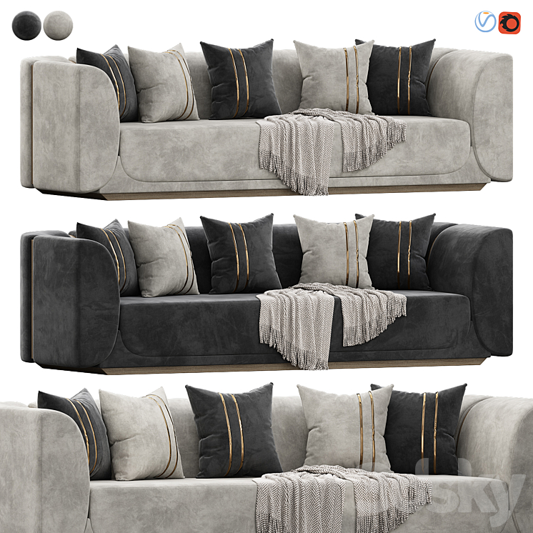 Laura Sofa by Private Label - Sofa - 3D model