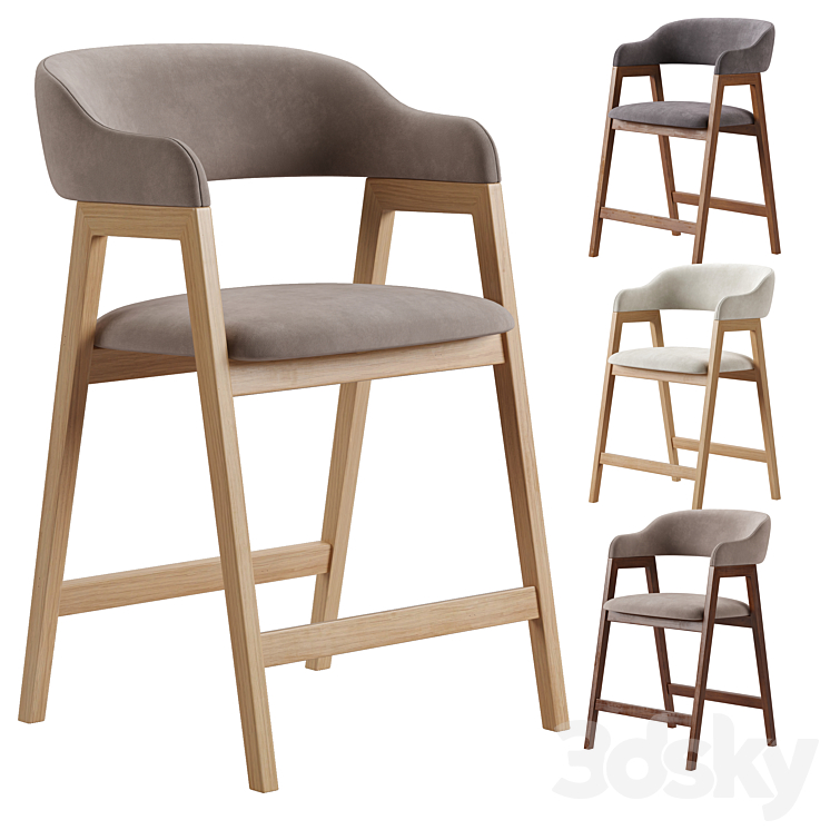 deep house. Bar stool Chelsea - Chair - 3D model
