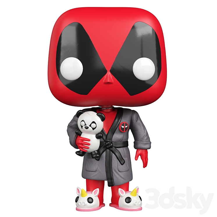Bedtime Deadpool - Toy - 3D model