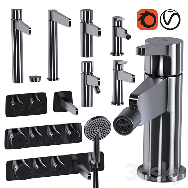 taps Noken Pure Line by Porcelanosa Bathroom Faucet Taps set - Faucet ...
