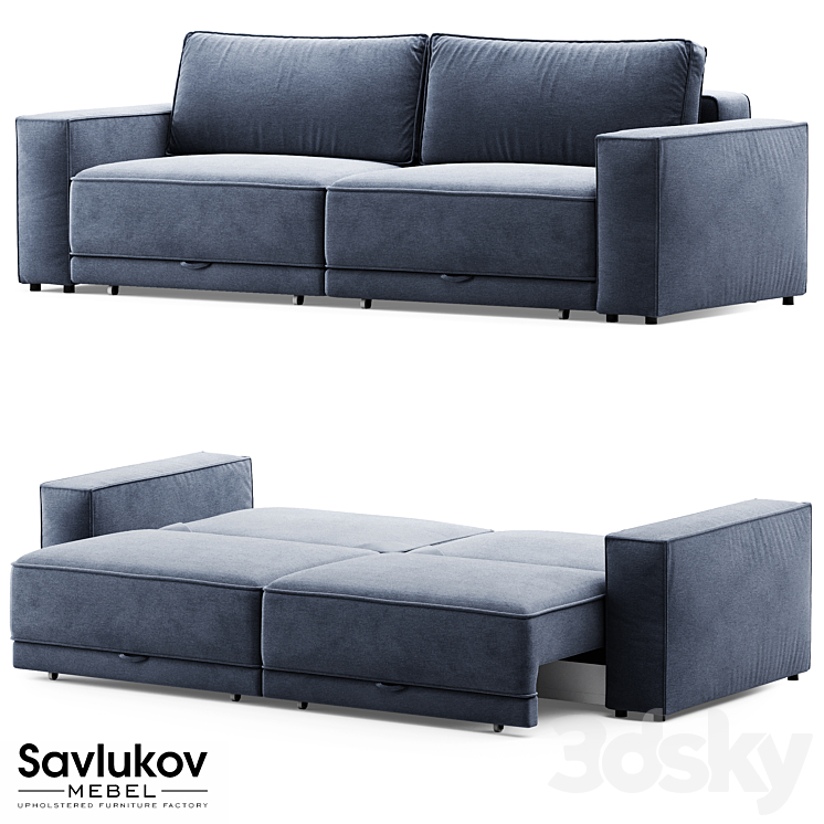 OM Straight Sofa TEXAS from Savlukov Mebel - Sofa - 3D model