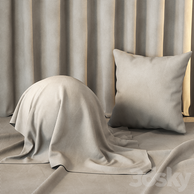 Cotton Fabric Texture 4K - Seamless - 2 Color - Fabric - 3D model