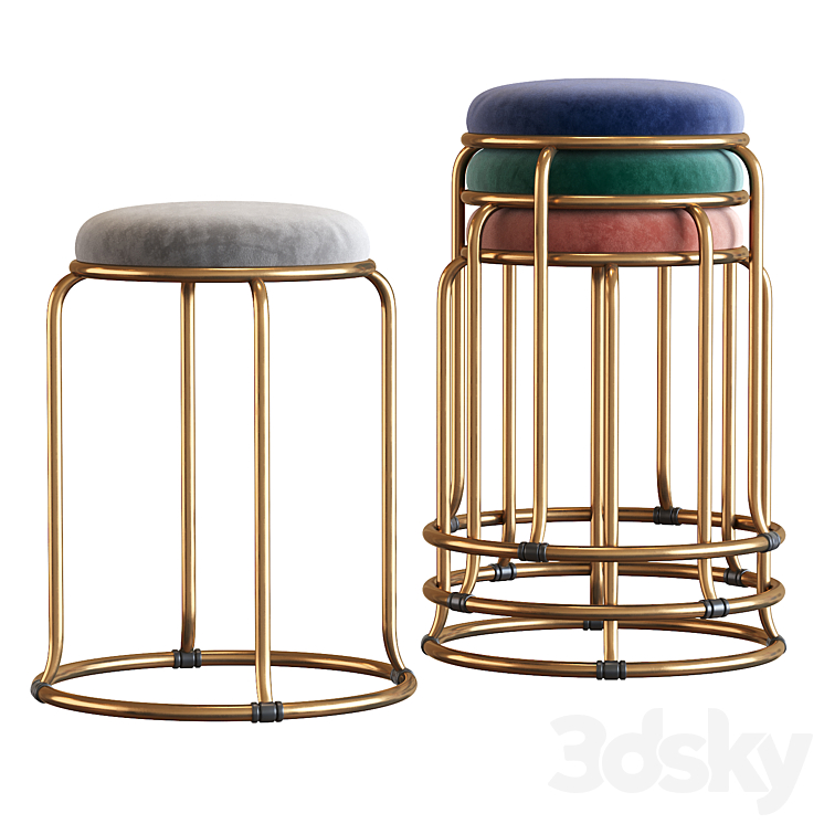 Glam Round Chair - Chair - 3D model