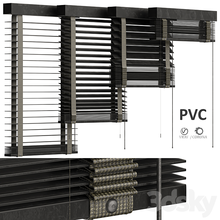 PVC blind vol 06 - Curtain - 3D model