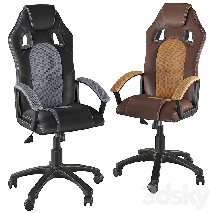 Driver computer chair - Office furniture - 3D model