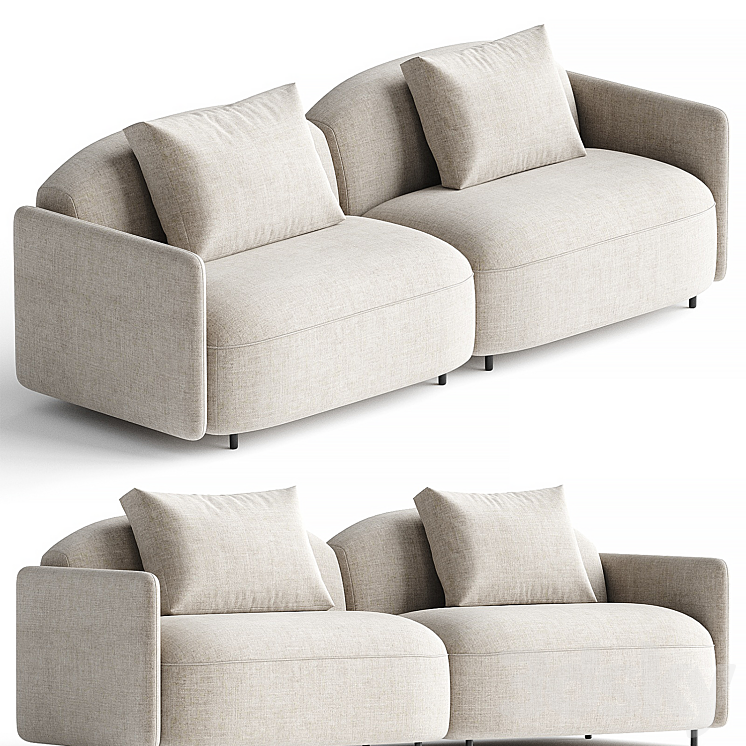 SOFT BEAT By arflex - Sofa - 3D model