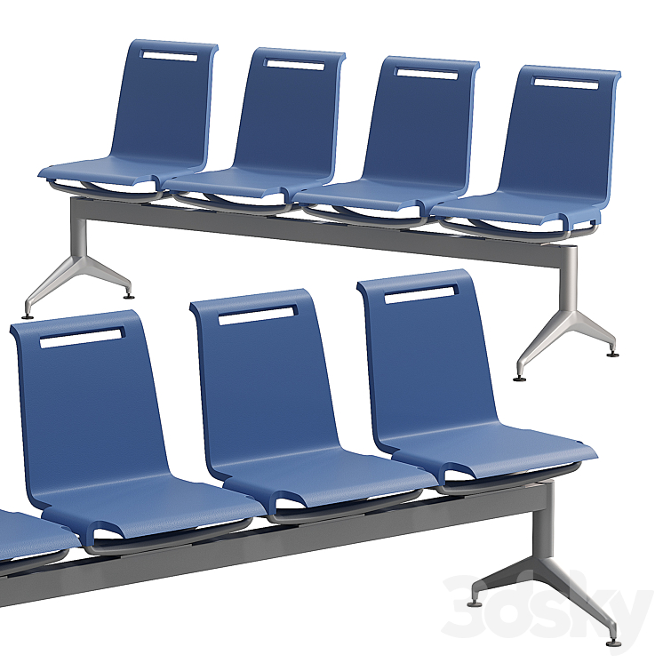 MIT Beam Bench By ACTIU - Chair - 3D model