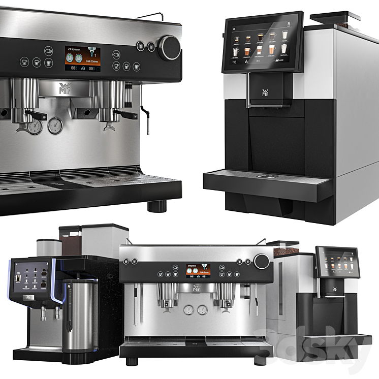 wmf coffee machines collection - Kitchen appliance - 3D model