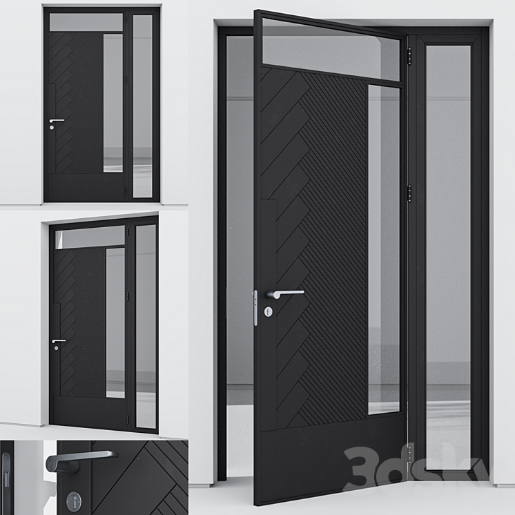 Aluminum door 199 - Doors - 3D model
