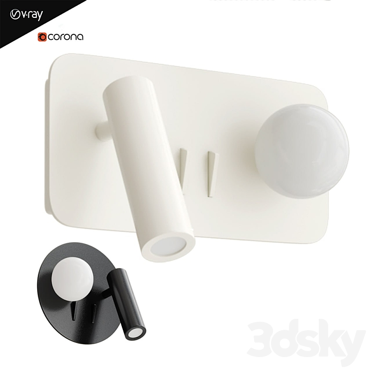 SNOTRA WALL - Wall light - 3D model