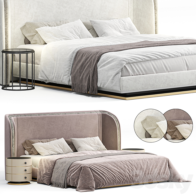 Calabria II bed by frato - Bed - 3D model