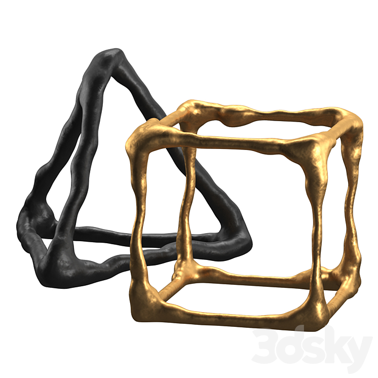 Suru sculptures (Corner Design) - Sculpture - 3D model