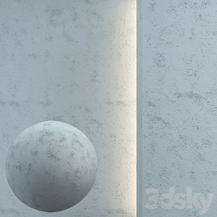 plaster-028 - Wall covering - 3D model