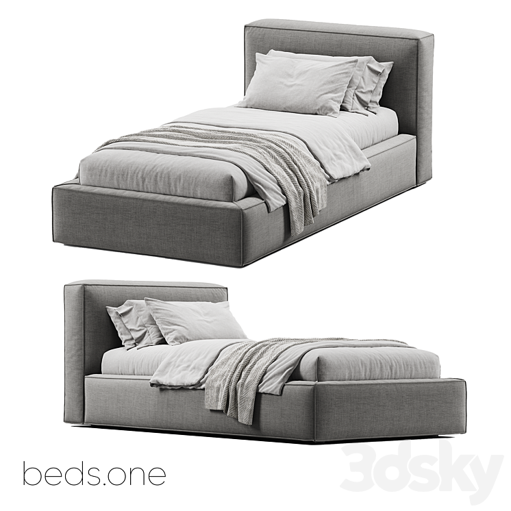 OM beds.one - Monti kid bed - Bed - 3D model