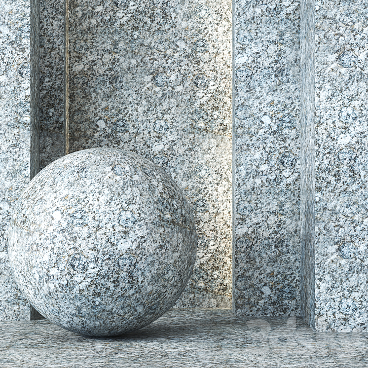 Granite Texture 4K - Seamless - Stone - 3D model