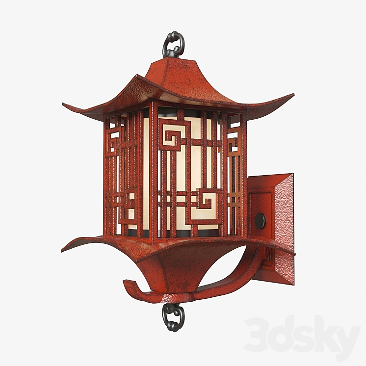 Chinese Lantern - Wall light - 3D model