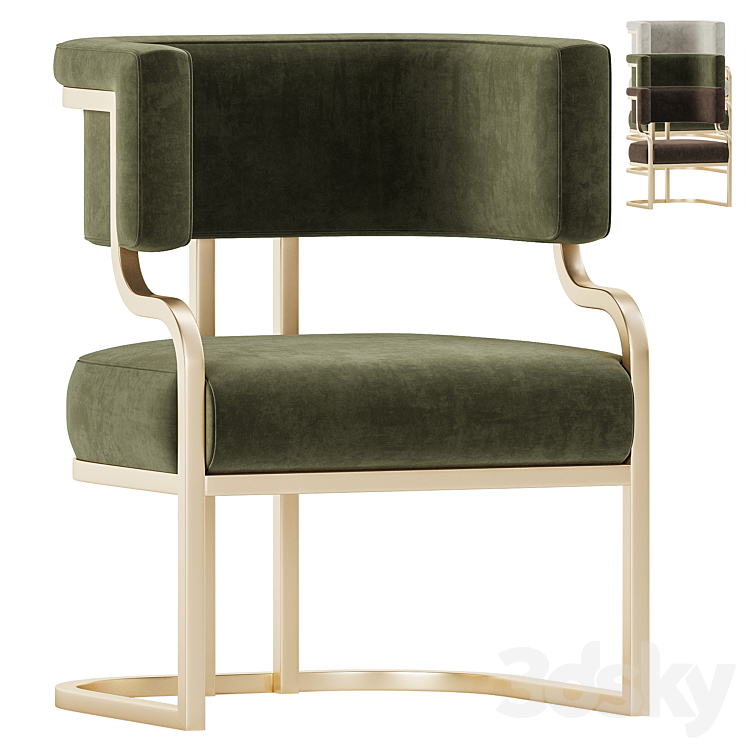 Light fixture faux modern chairs - Chair - 3D model
