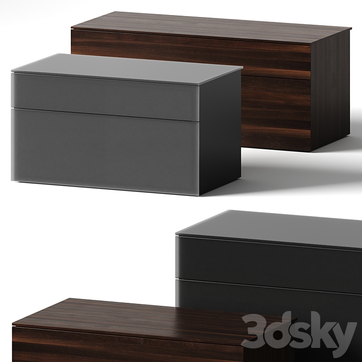 Porro - Boxes bedside table - Sideboard & Chest of drawer - 3D model
