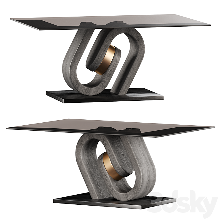 Global Furniture Glass Dining Table - Table - 3D model