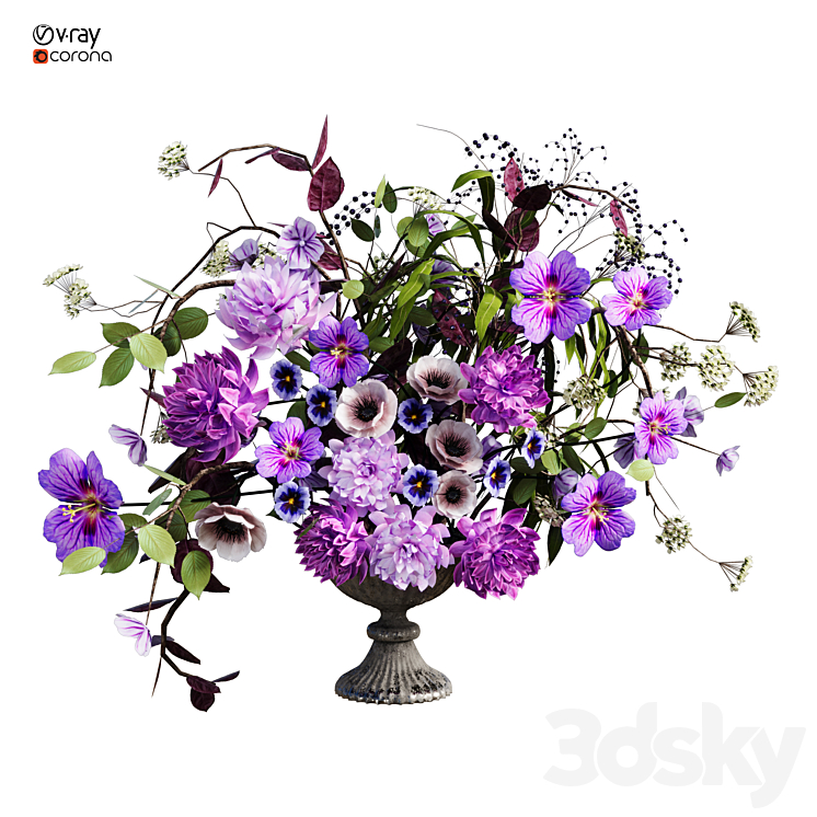 flower - Bouquet - 3D model