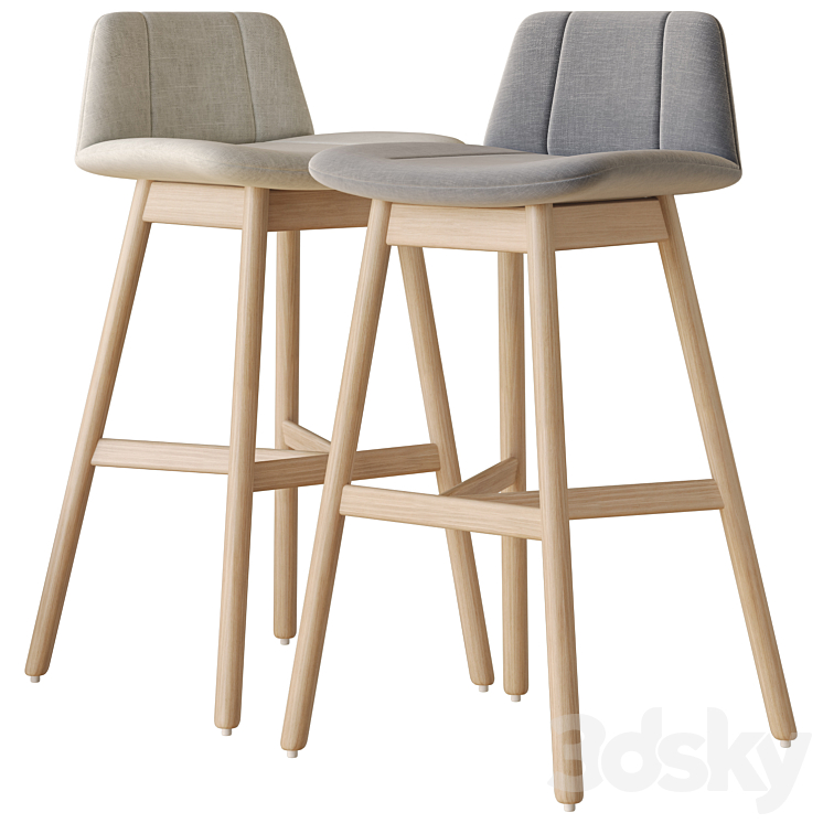 hippy stool by billiani - Chair - 3D model