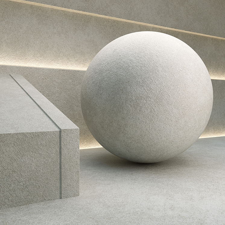 Plaster Material 33 - Stone - 3D model