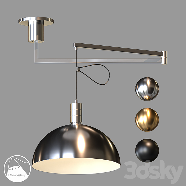 LampsShop.com PDL2448 Pendant Comics - Pendant light - 3D model