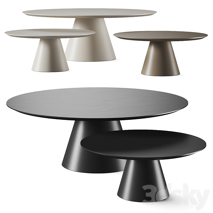 Stylish Club Sahara Coffee Tables - Table - 3D model