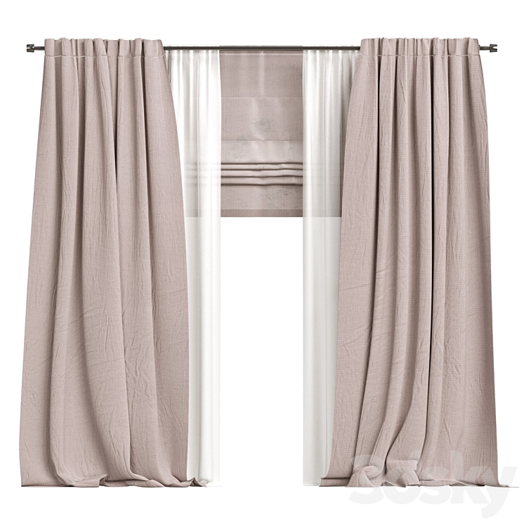 Curtains - Curtain - 3D model