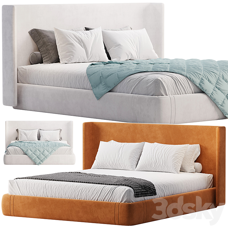 Alex Bed By The Highwall - Bed - 3D model