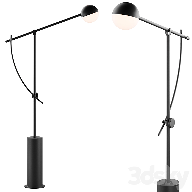 356 lighting fixtures 28 Northern Balancer floor lamp black by Yuue ...