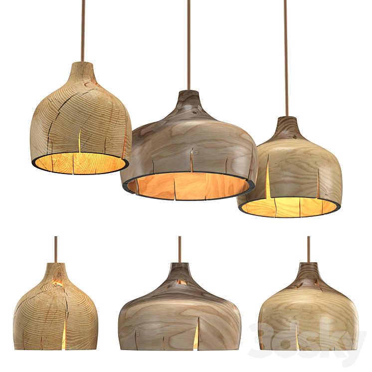 Crack Bowl Lights Kwon Jae Min - Pendant light - 3D model