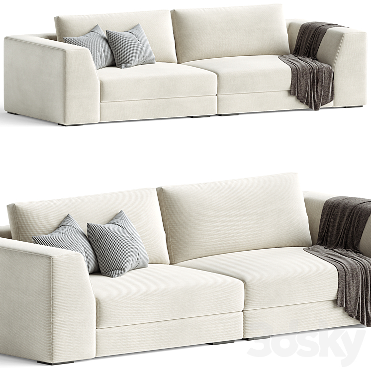 Modular Sofa Grant 3-seater - Sofa - 3D model