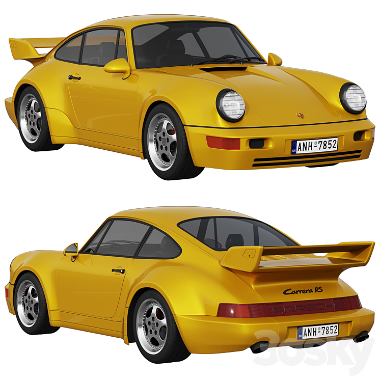Porsche 911 3.8 Carrera RS (964) - Ground Transport - 3D model