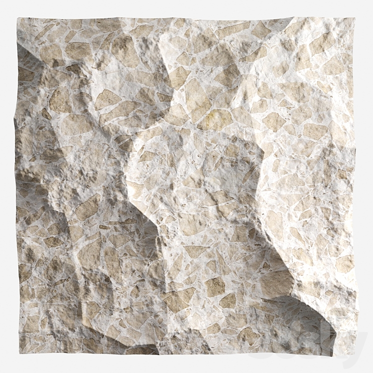 Stone wall panel WP12 - Stone - 3D model