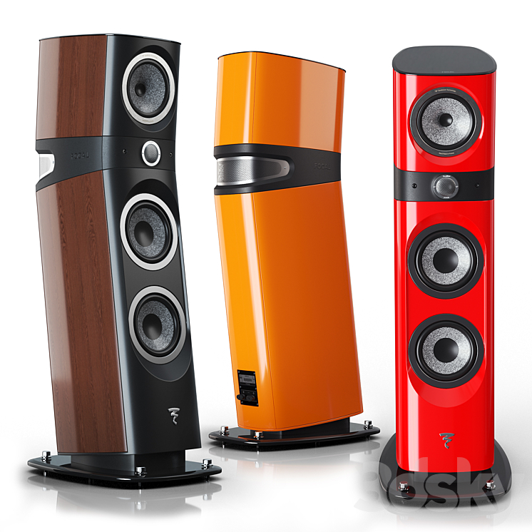 Focal Sopra №3 - Audio tech - 3D model