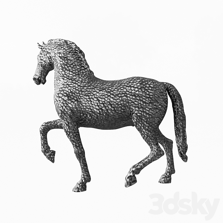 Horse sculpture stylized - Sculpture - 3D model