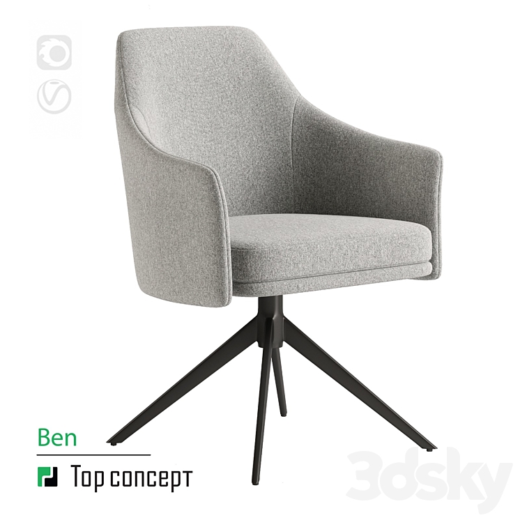 Ben chair - Chair - 3D model