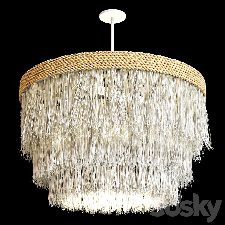 Chandelier Fringe - Pendant light - 3D model