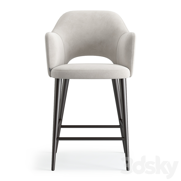 OM Bar stool with armrests Rolf Lawsit - Chair - 3D model
