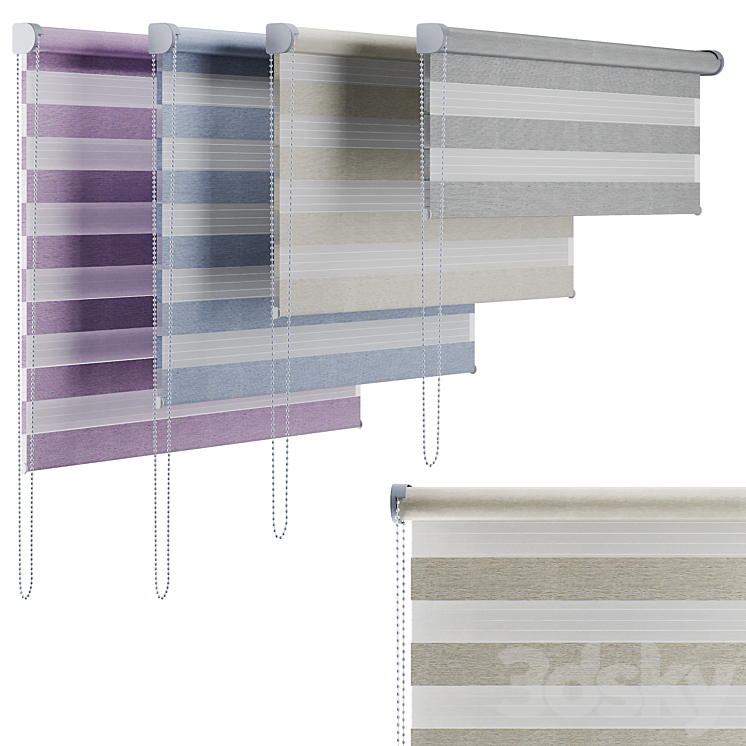 Shade roll curtain - Curtain - 3D model