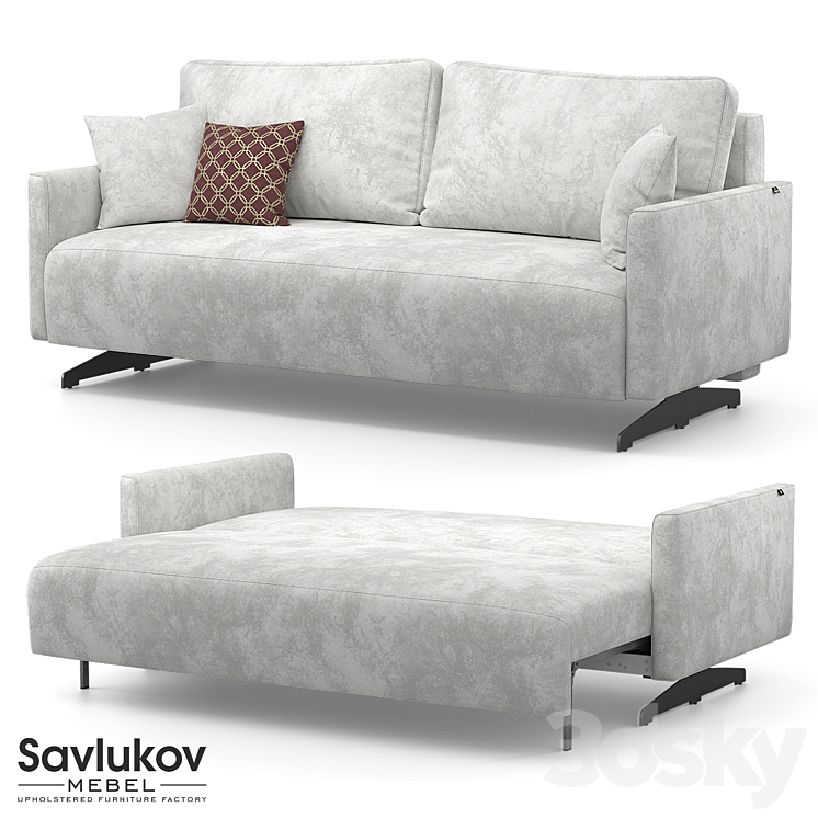 OM Straight sofa Oscar from Savlukov Mebel - Sofa - 3D model