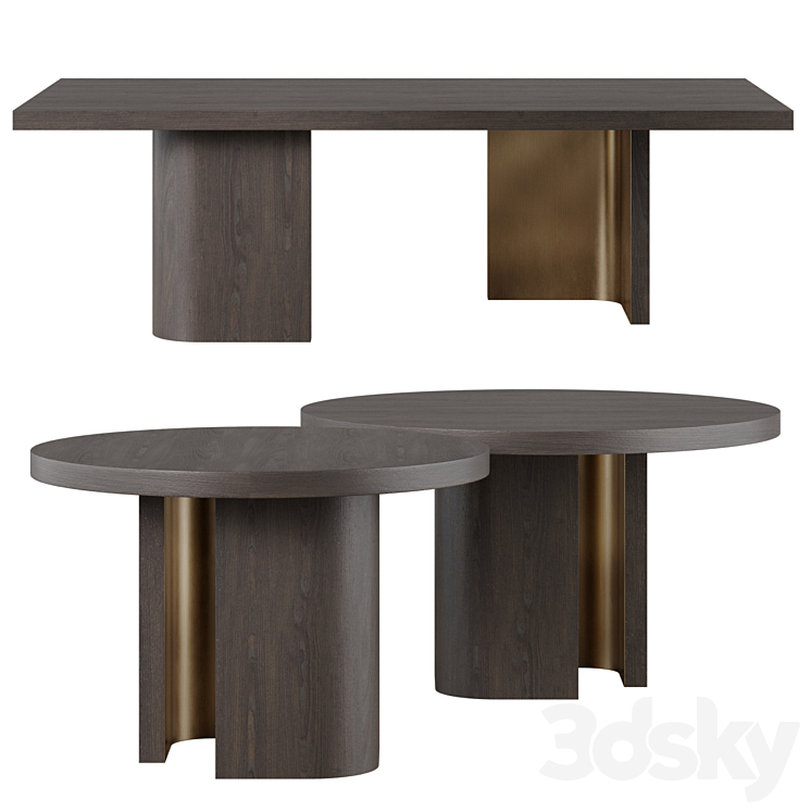 Oslo Dining Table by Norde - Table - 3D model