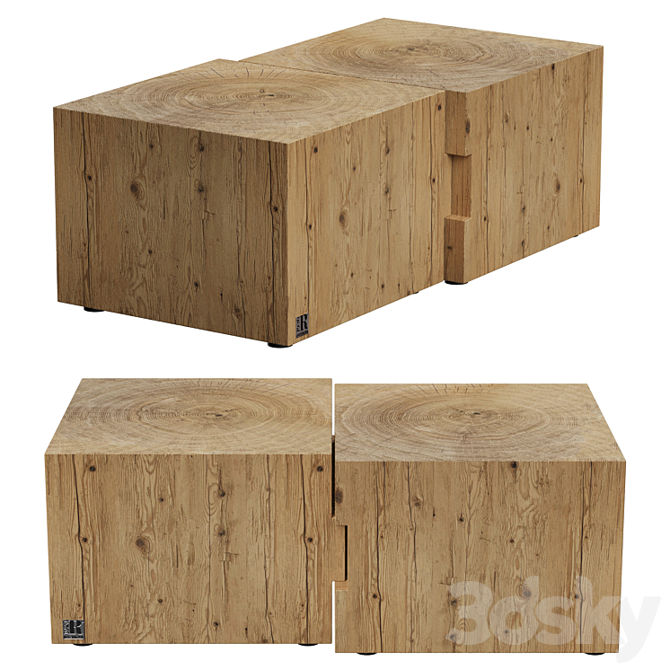 eco block box - Table - 3D model