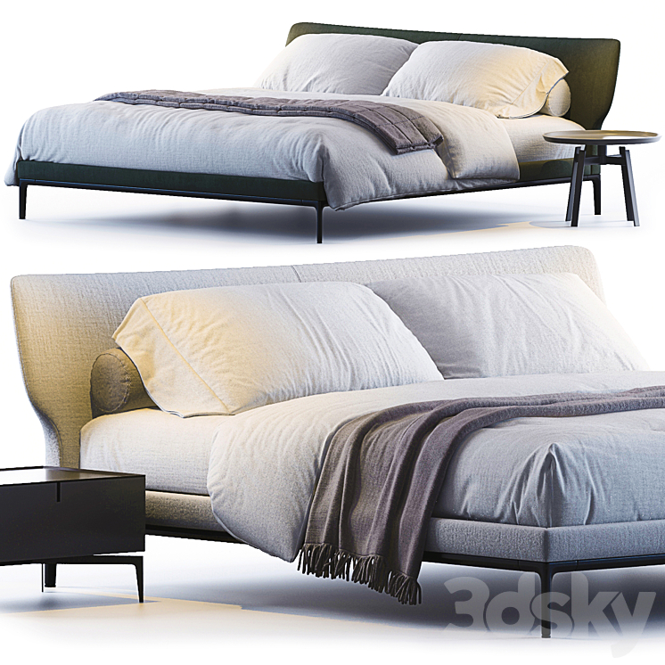 Maya by Alivar - Bed - 3D model